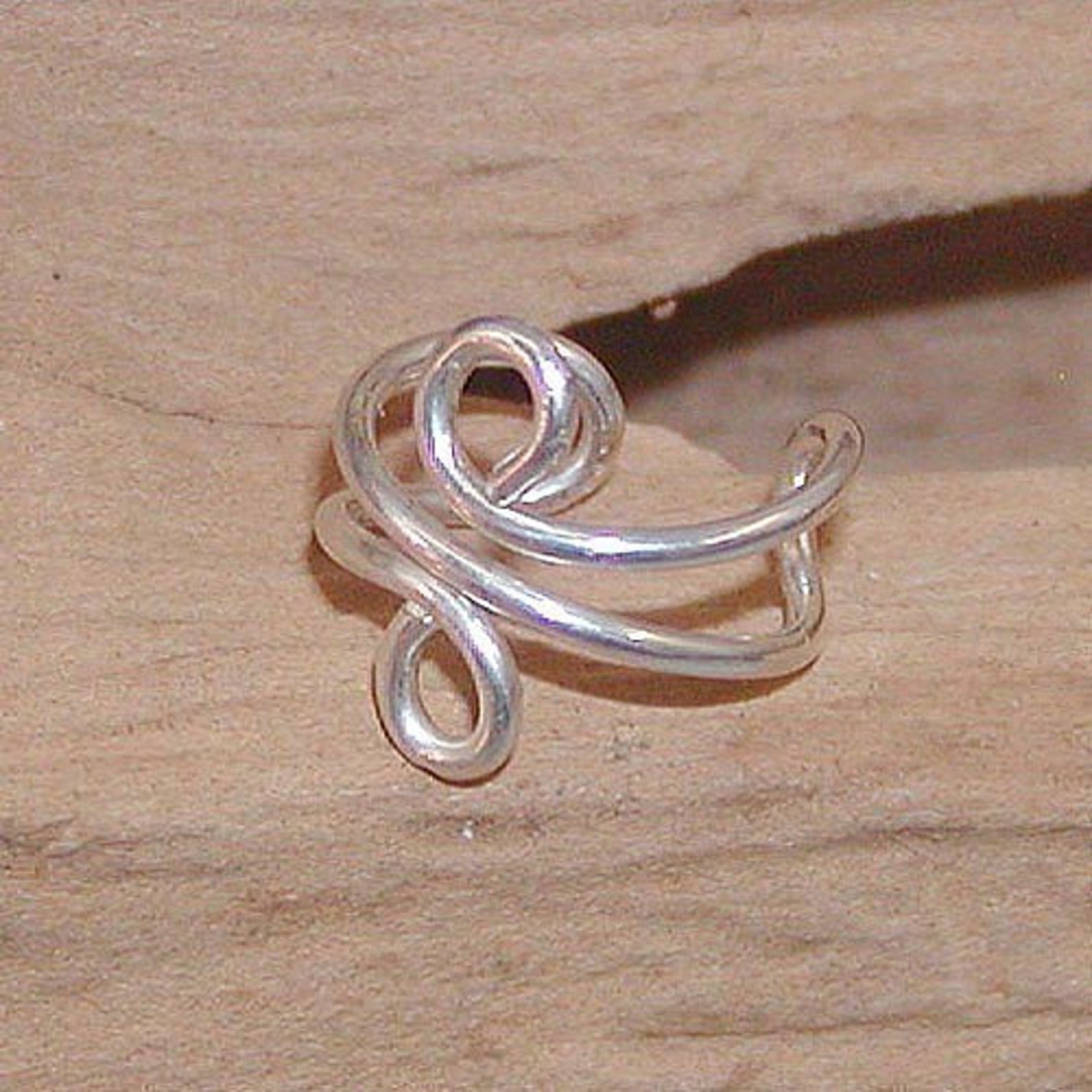 Ear Cuff Ear Band Ear Wrap Sterling Silver Cute Loopy | Etsy