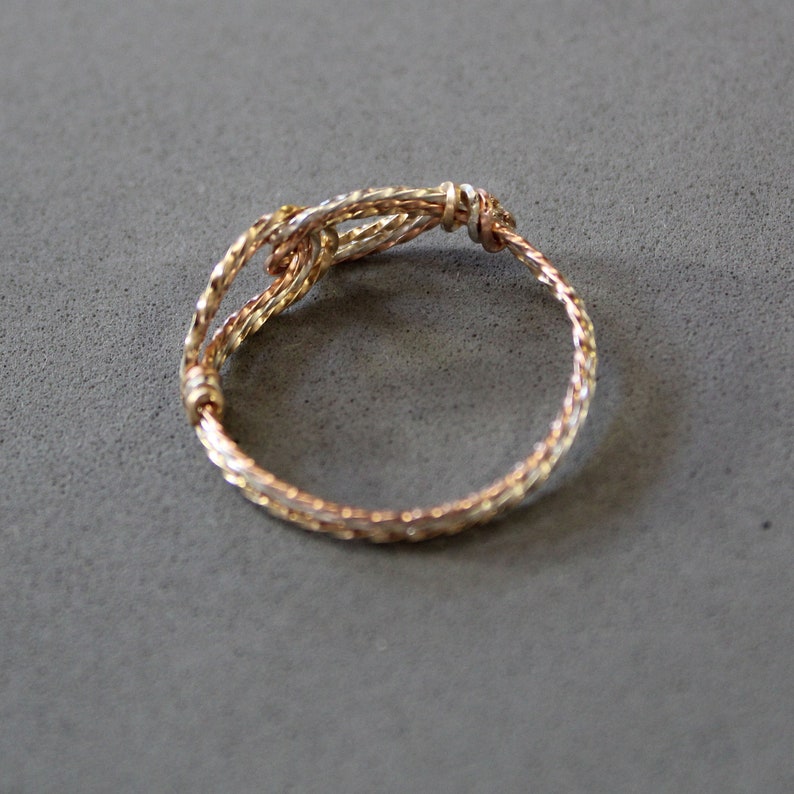 Thumb Ring Tricolor Ring Infinity Design Interlocking | Etsy