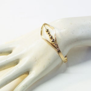 Fidget Bracelet - 14kt Gold Filled Wirewrapped Bead Bracelet - Gold ...