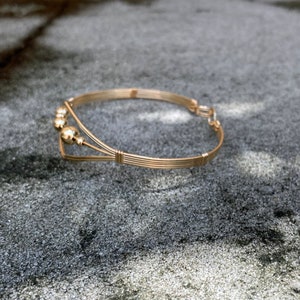 Fidget Bracelet - 14kt Gold Filled Wirewrapped Bead Bracelet - Gold ...