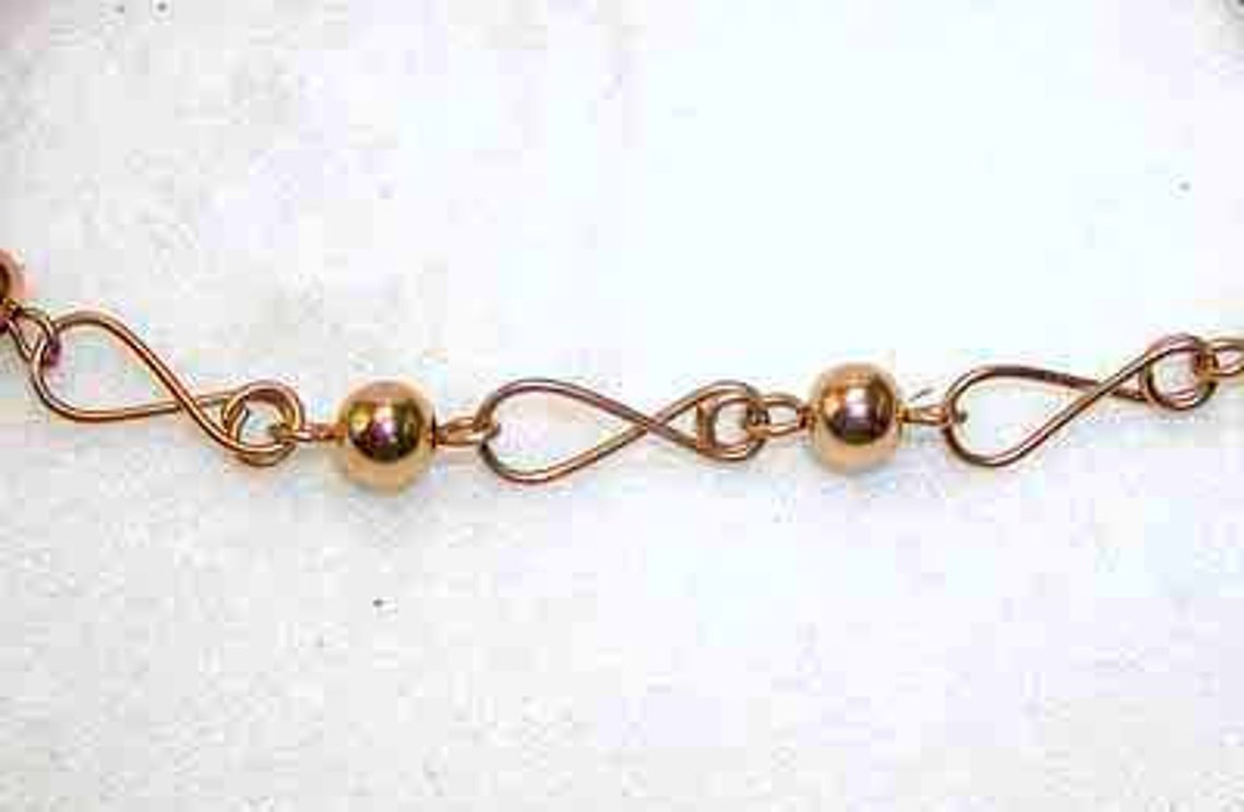 Anklet Ankle Bracelet Unique Fishtail Link Gold Wire and - Etsy