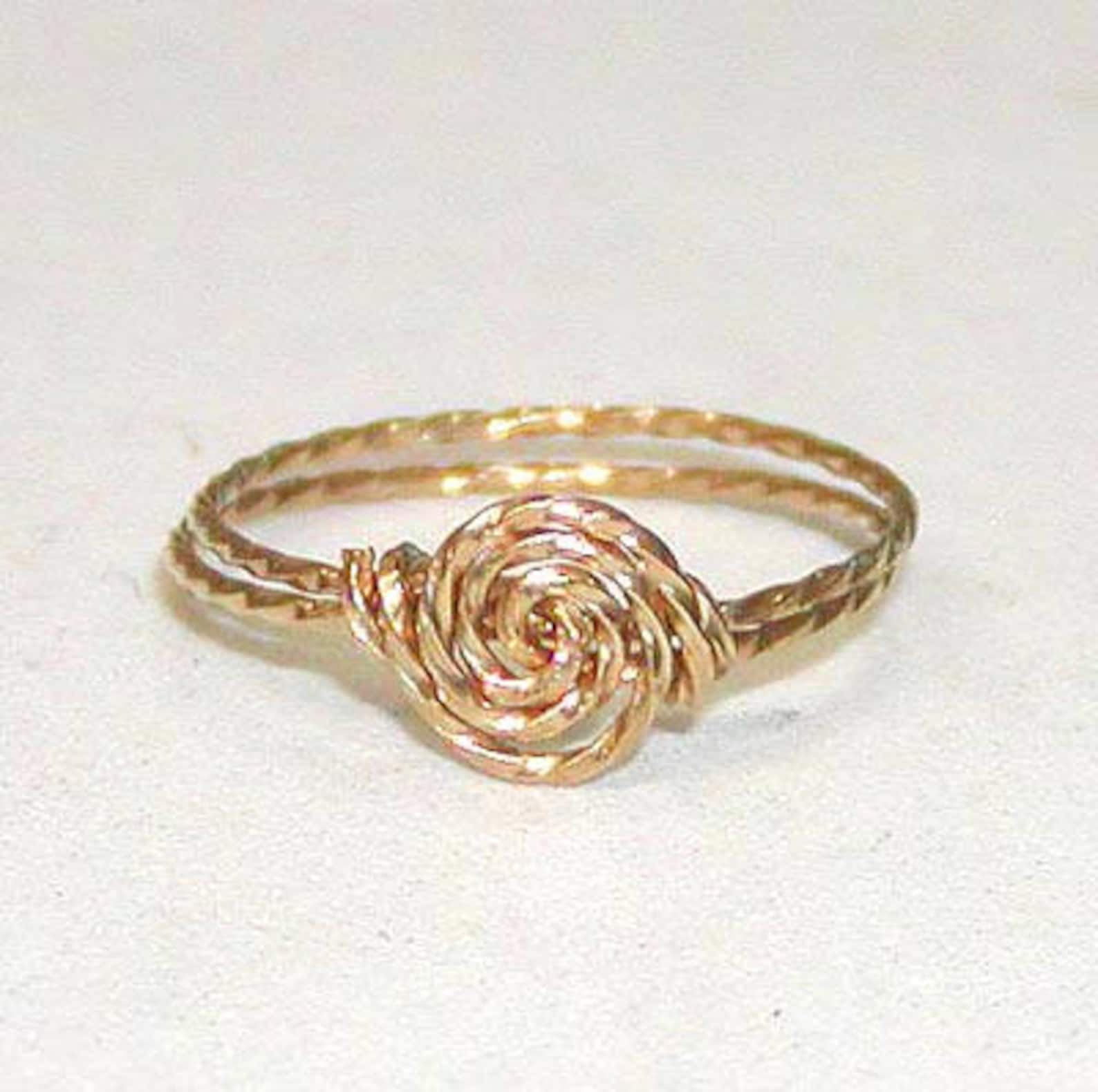 Twist Wire Ring Wire Ring 14kt Gold Filled Ring ON SALE | Etsy
