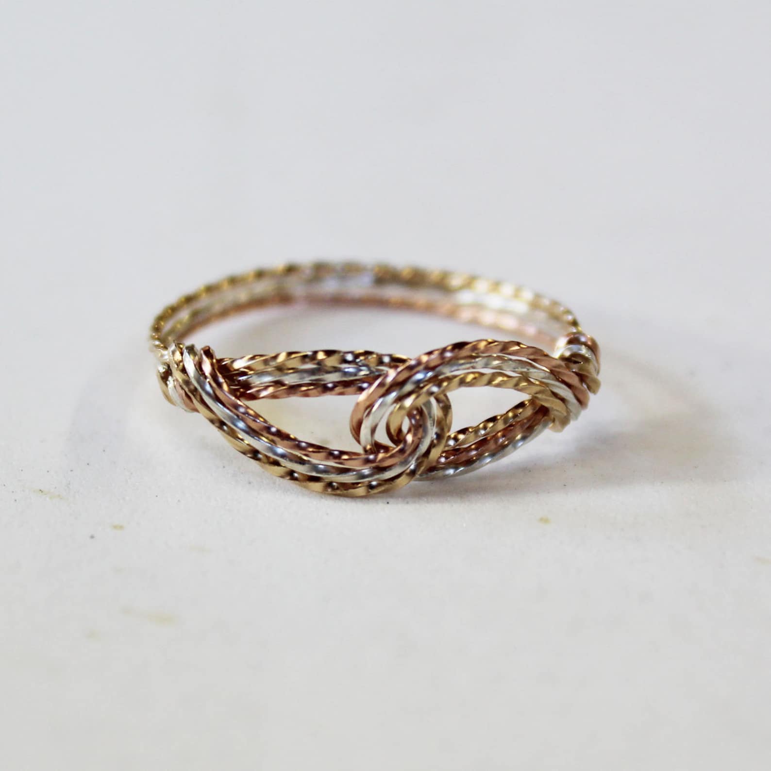 Thumb Ring Tricolor Ring Infinity Design Interlocking - Etsy