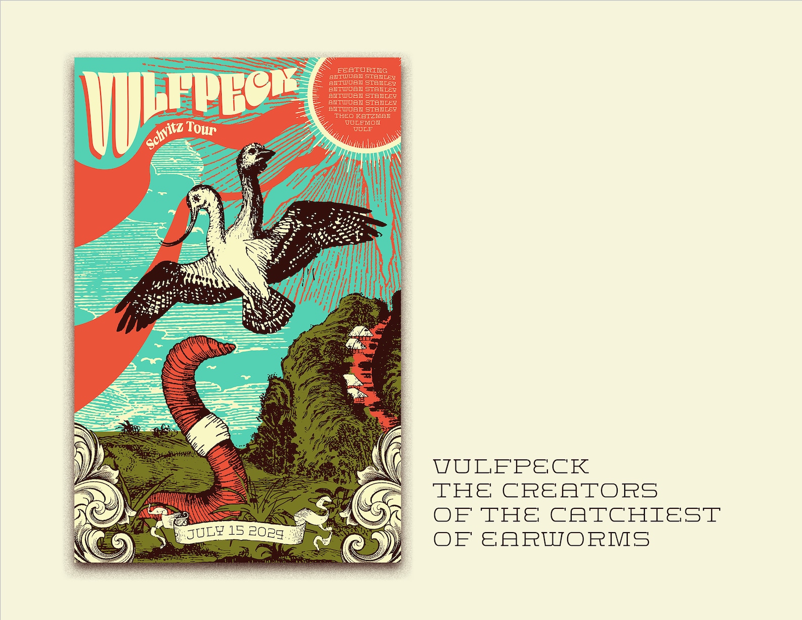 Vulfpeck "the Creators of the Catchiest of Earworms" Poster - Etsy