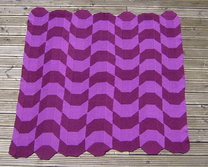 Making Waves PDF Pattern for Knitted Afghan - Etsy