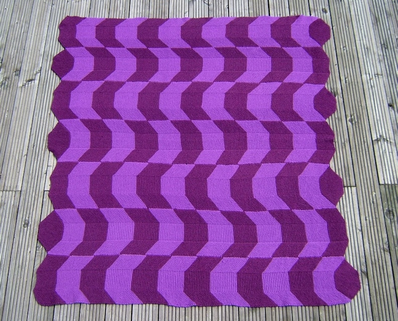 Making Waves PDF Pattern for Knitted Afghan - Etsy