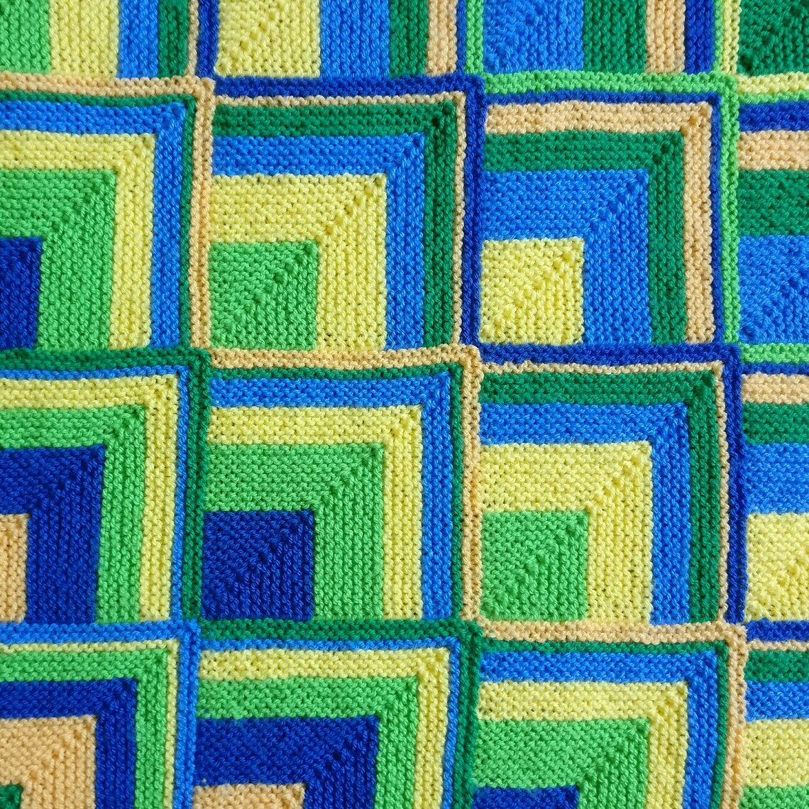 Lucas Like Fibonacci - PDF Pattern for Knitted Afghan or Wall-hanging ...