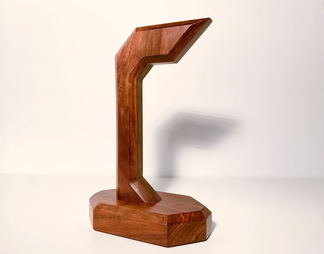 The Falcon Walnut Headphone Stand, Headset Wood Holder, Headset Hanger ...