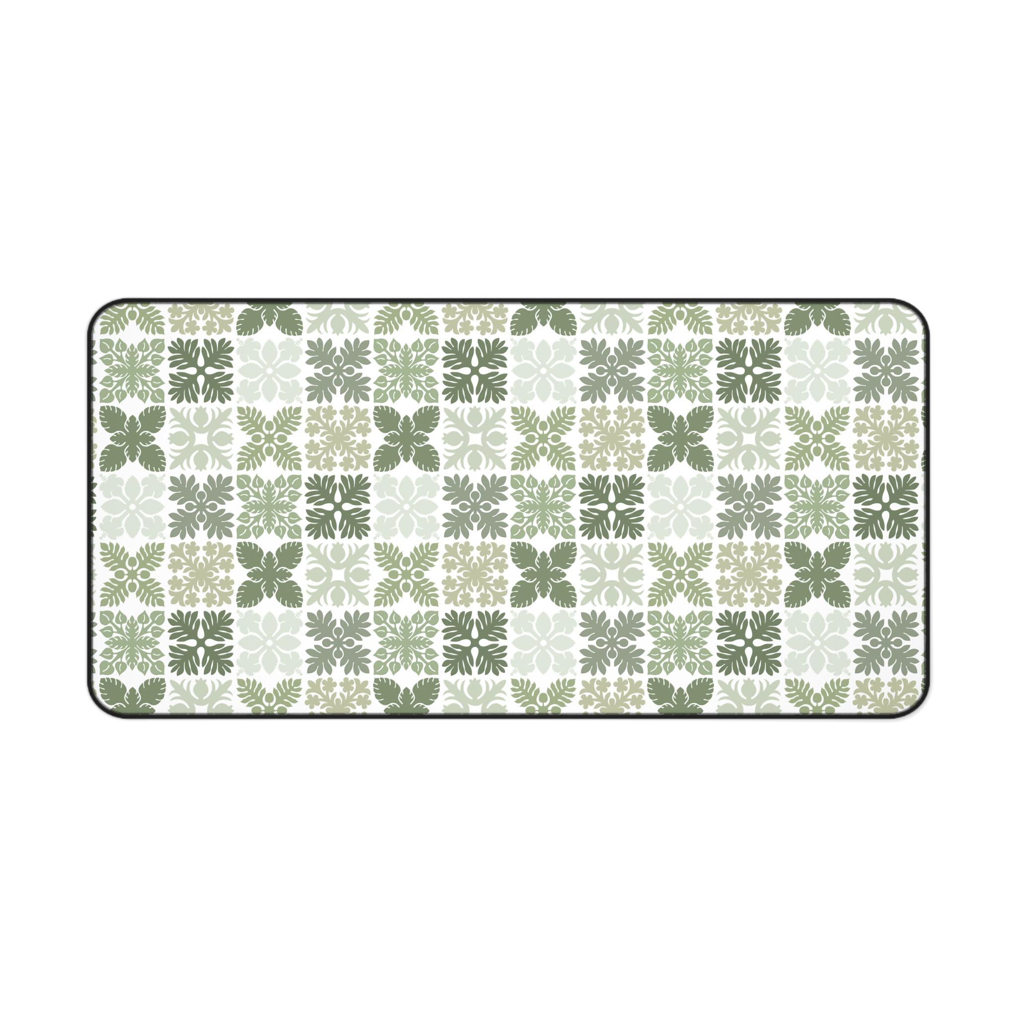 Hawaiian Quilt Block Pattern Desk Mat, Local Hawaii, Decor for Home ...
