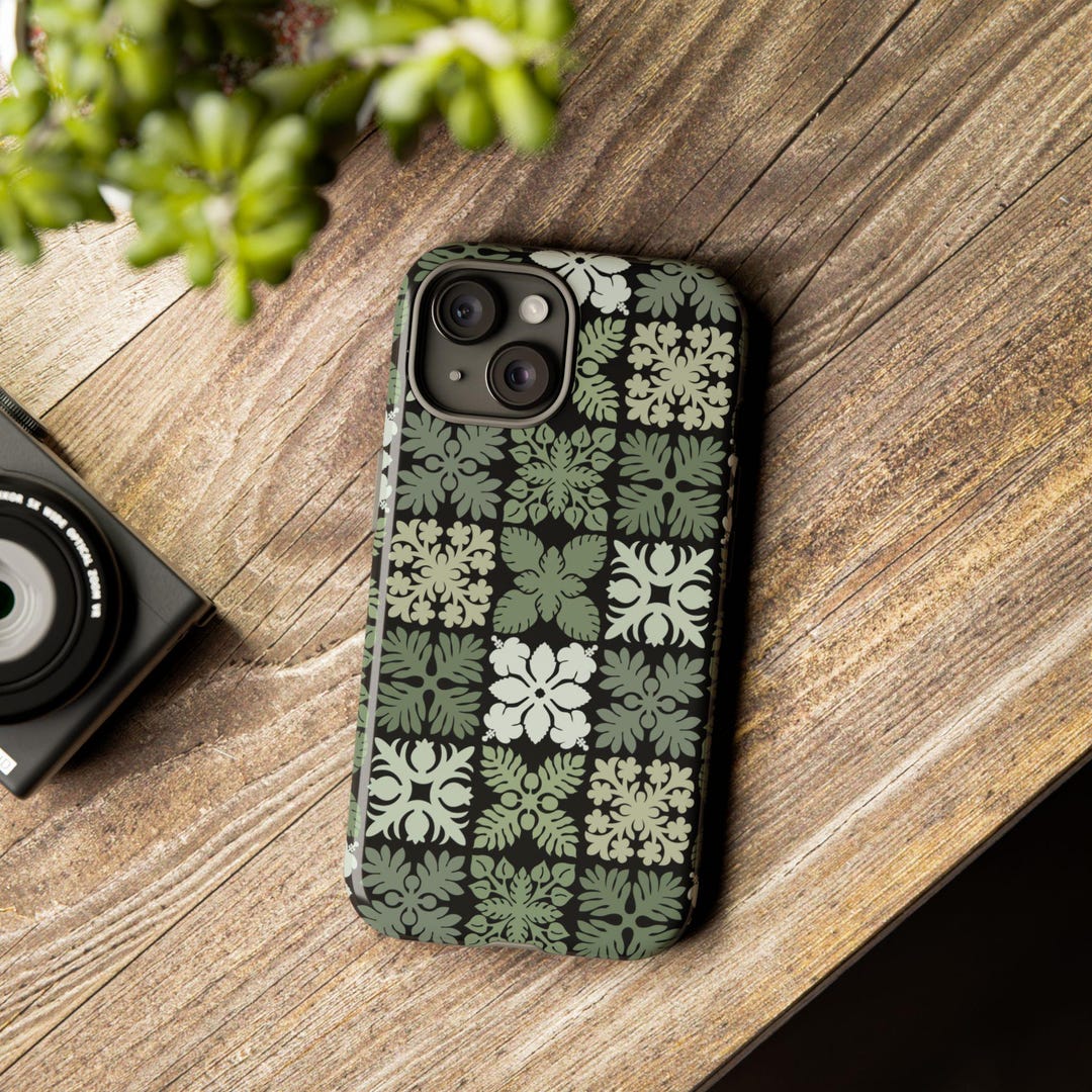 Hawaiian Quilt Pattern Phone Tough Case - Local Hawaii Quilted Design ...