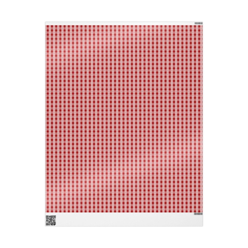 Red - Hawaiian Palaka Pattern Wrapping Paper, Local Hawaii Gift Wrap ...