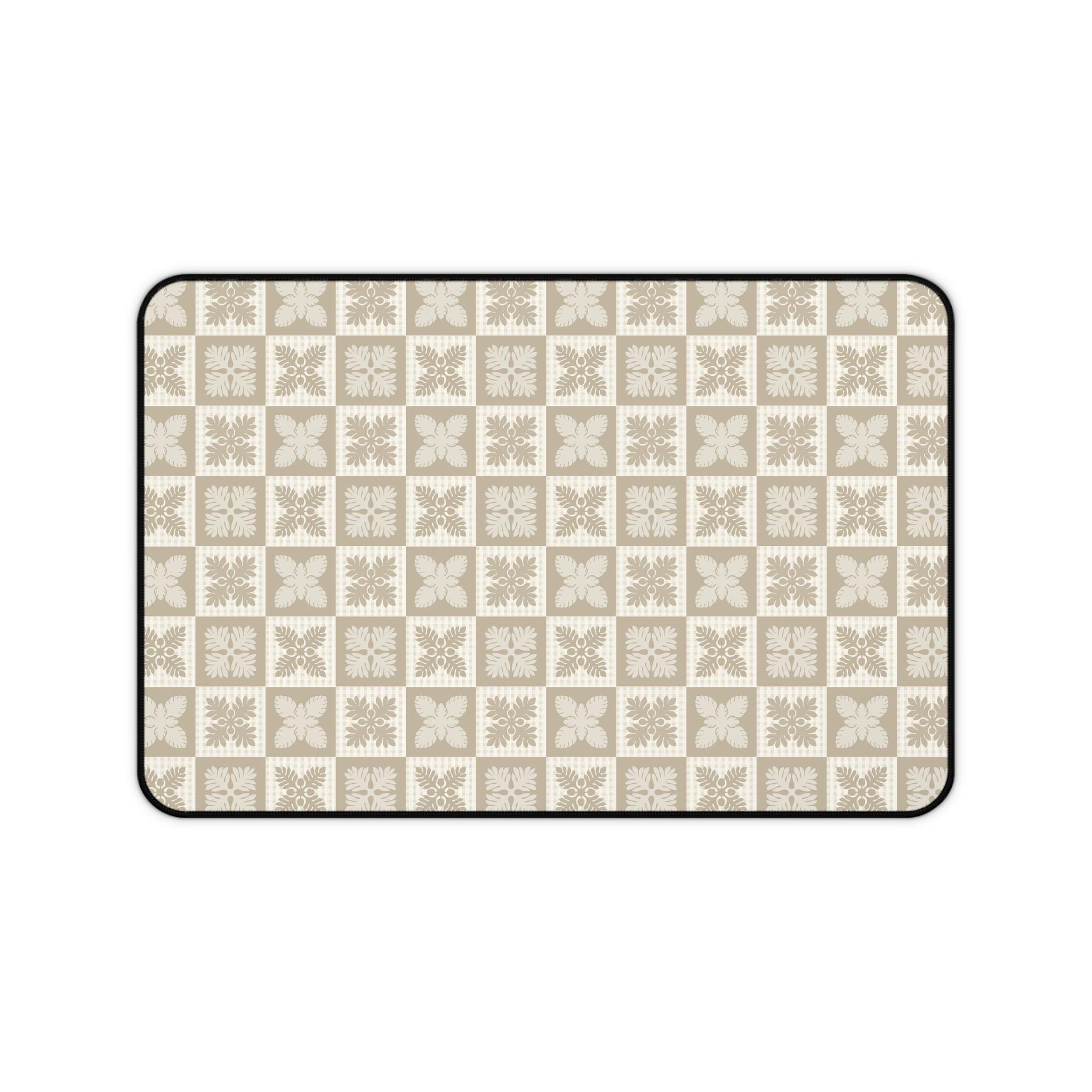 Hawaiian Quilt Pattern Palaka Desk Mat, Local Hawaii, Decor for Home ...