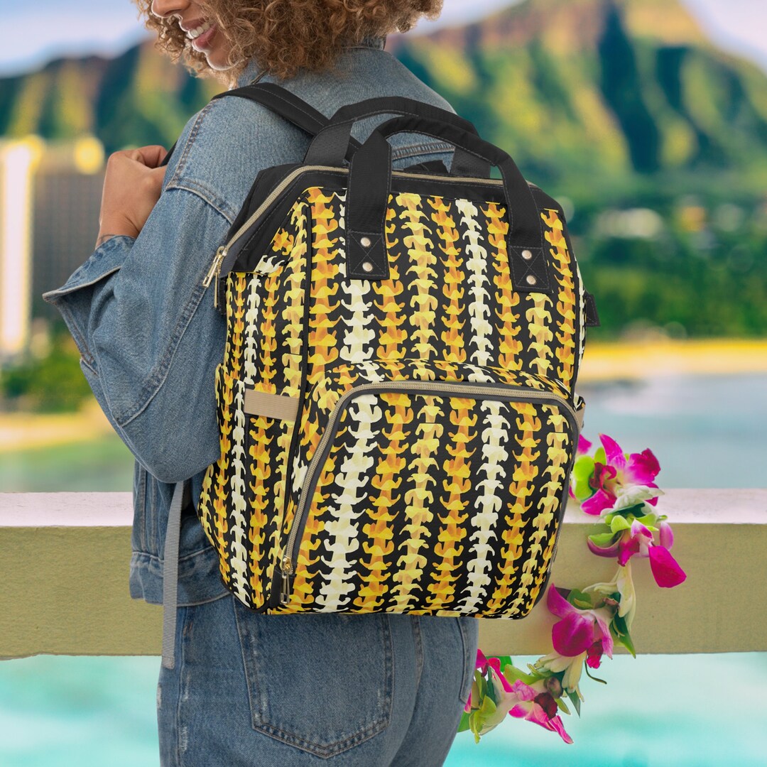 Hawaii Lei Baby Diaper Backpack, Hawaiian Puakenikeni Design, Local ...