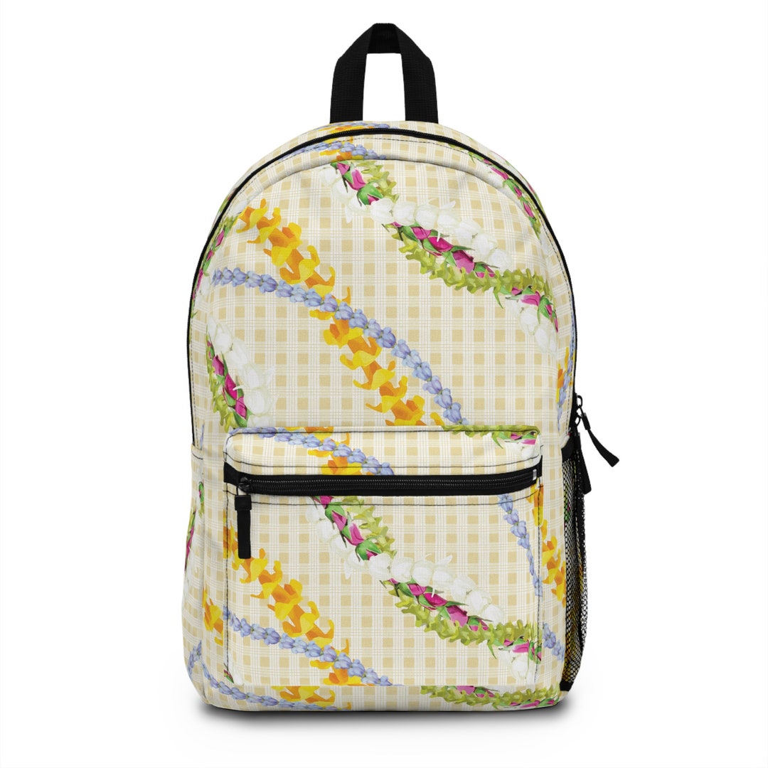 Hawaiian Palaka Lei Strands Backpack, Puakenikeni, Crown Flower ...