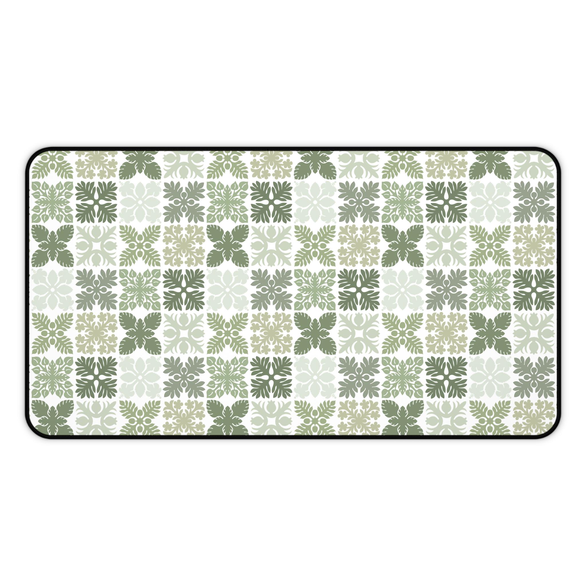 Hawaiian Quilt Block Pattern Desk Mat, Local Hawaii, Decor for Home ...