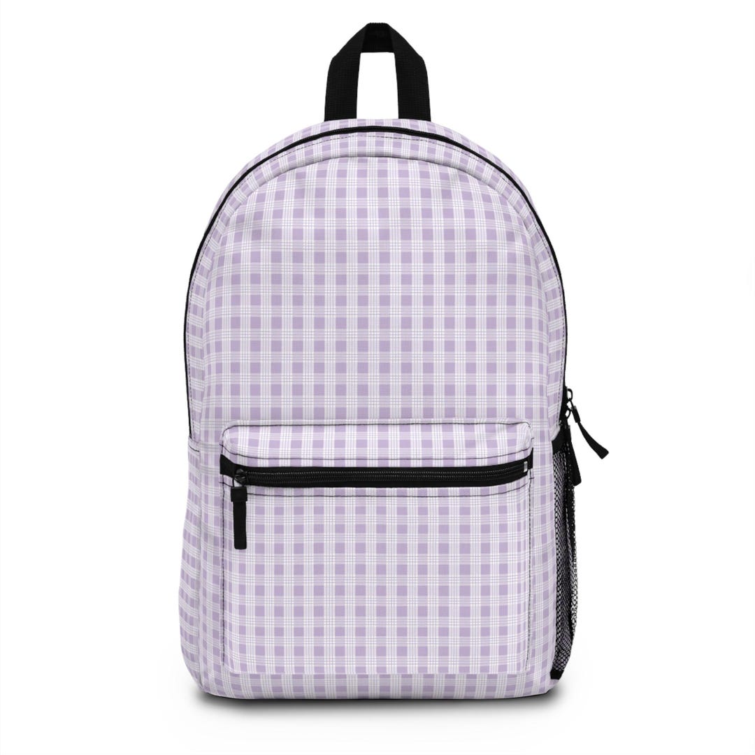 Hawaiian Lavender Purple Palaka Backpack, Local Hawaii Bag, Everyday ...