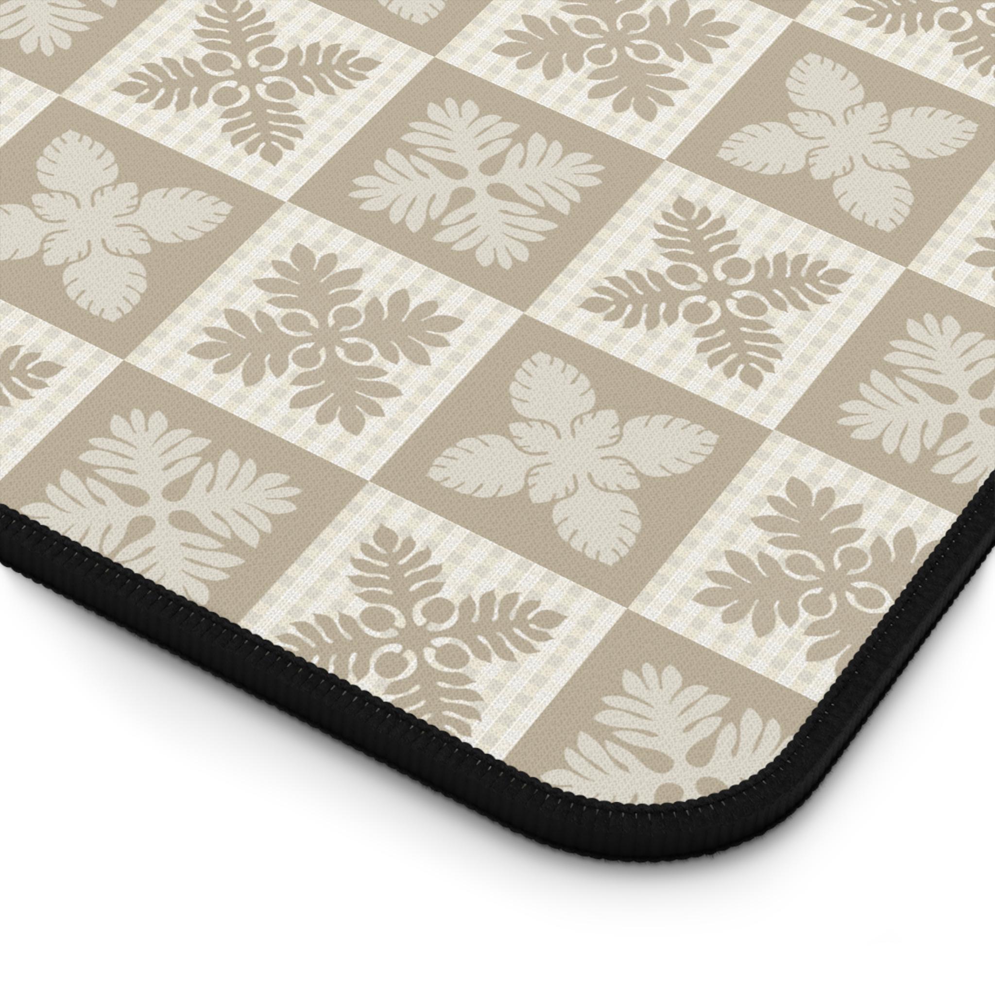 Hawaiian Quilt Pattern Palaka Desk Mat, Local Hawaii, Decor for Home ...