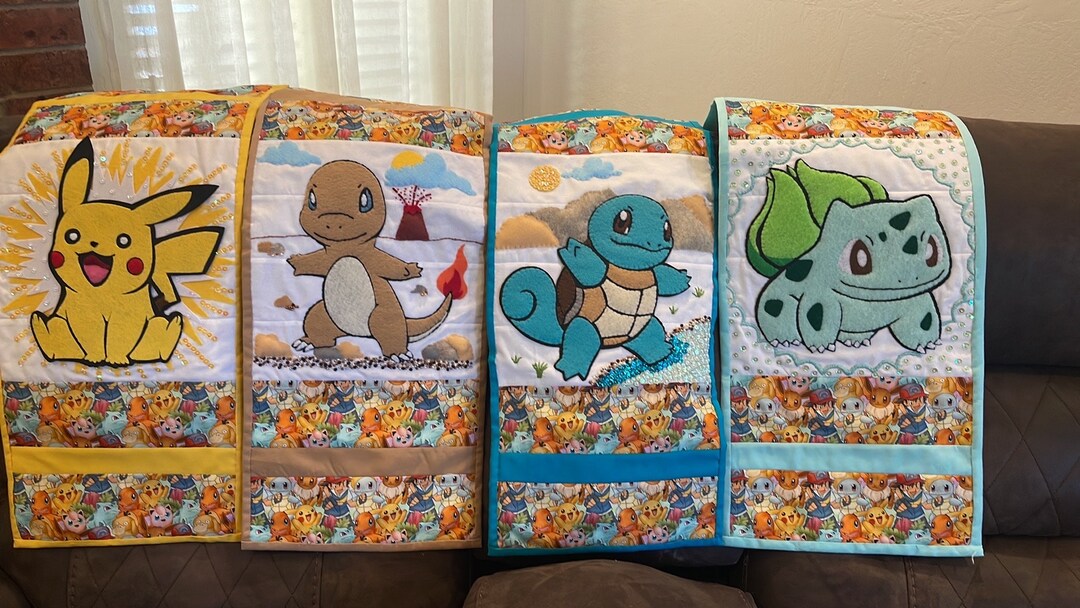 Pokémon Wall Hanging, Children’s Wall Hanging, Picachu, Charmander ...