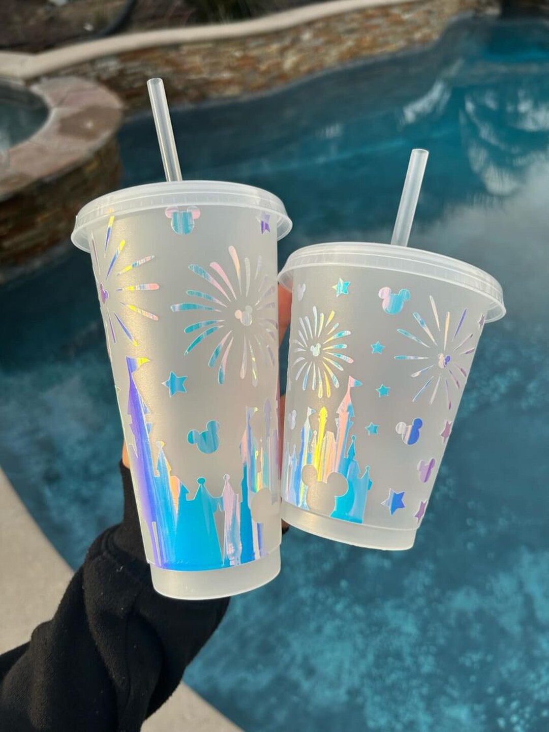 Disney Castle Cold Cups, 24 Oz & 16 Oz, Gift, Disneyland - Etsy