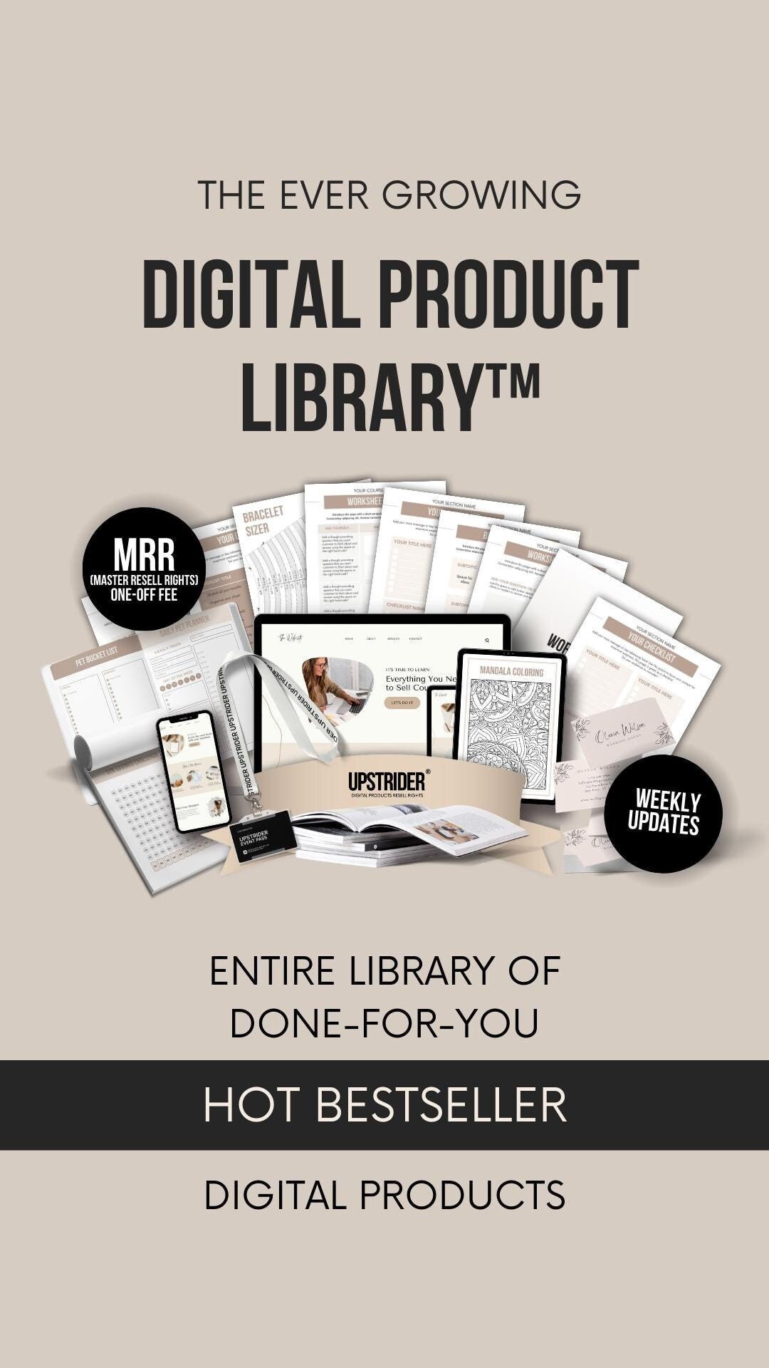 Digital Product Library With Master Resell Rights High-quality Ready-to ...