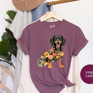 Floral Dachshund Shirt | Dachshund | Dachshund Mama | Cute Dachshund ...
