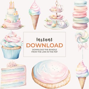 Pastel Candy Clipart Bundle, Cute Candy Clip Art, Candy PNG, SVG, Floss ...