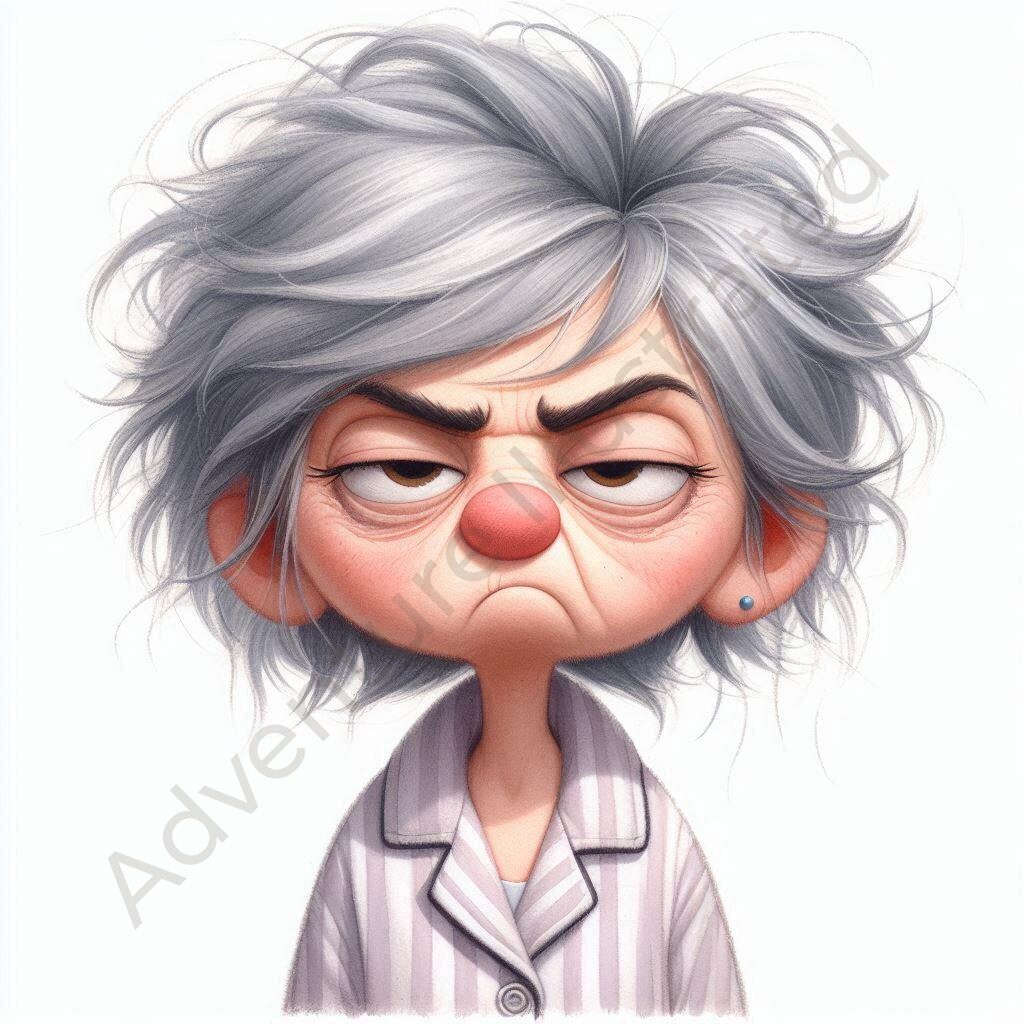 Funny Grumpy Old Ladies Clipart, Elderly Clipart, Cute Grandma, Old ...