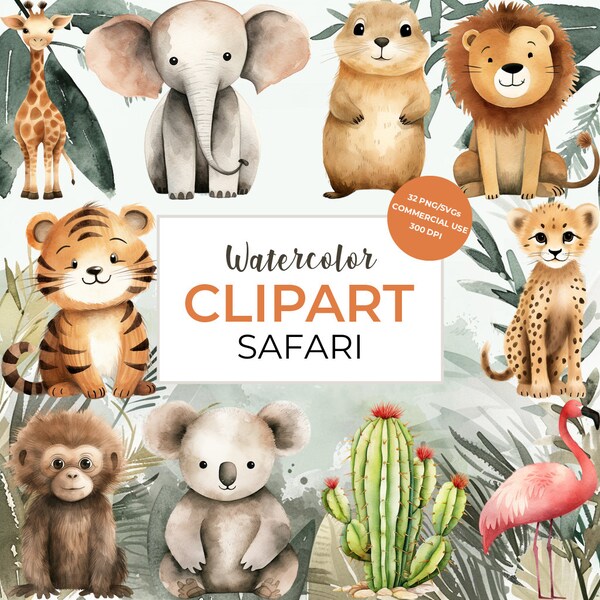 Safari Clip Art - Etsy