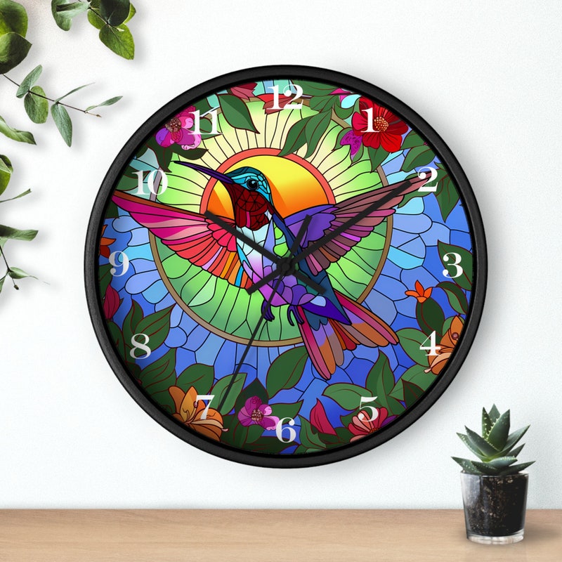 Stained Glass Clock - Etsy