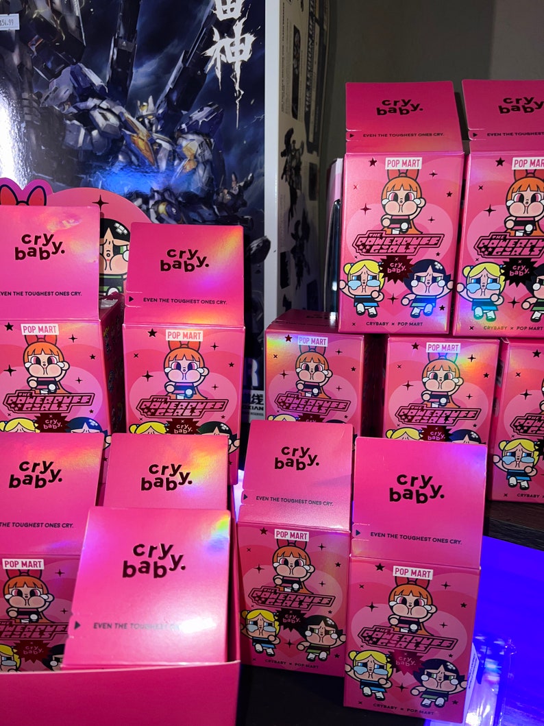 Bubbles Powerpuff Girls Keychain, Cute Custom Keychain, Cry Baby ...