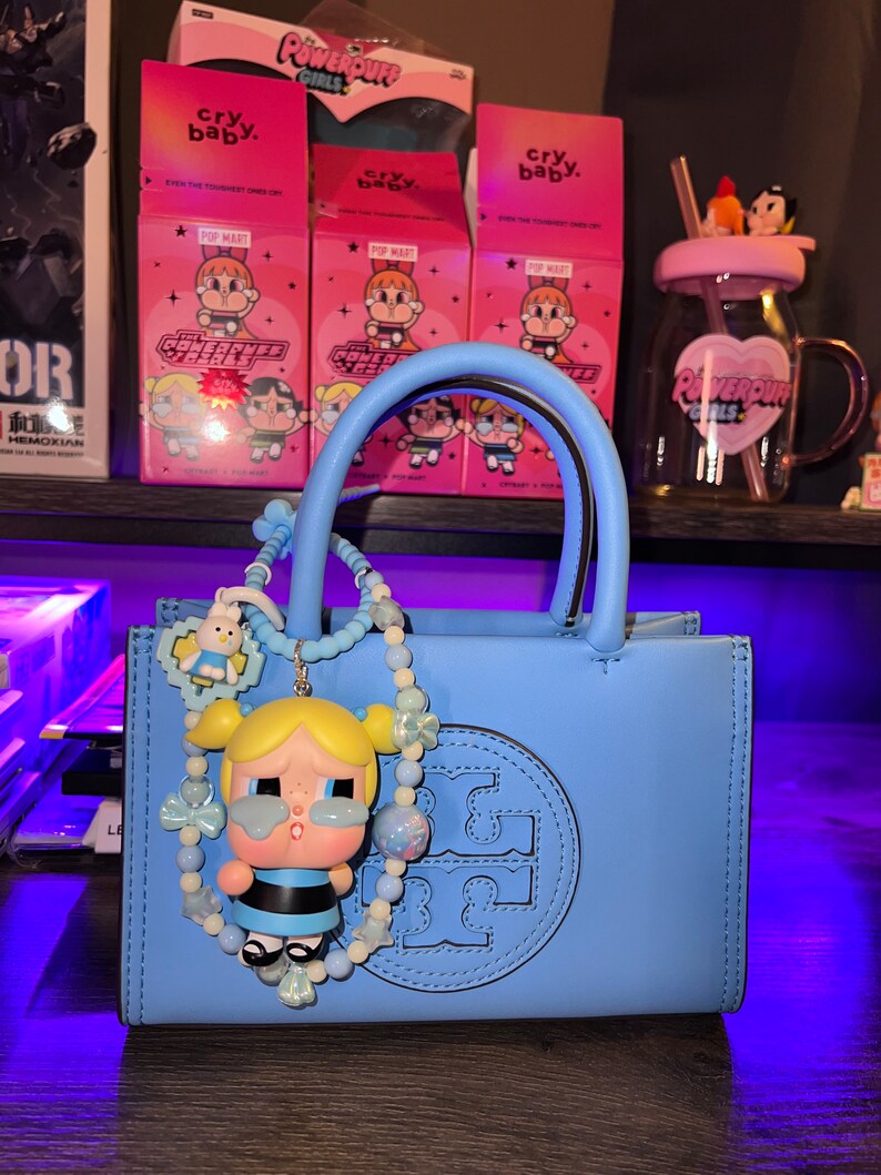 Bubbles Powerpuff Girls Keychain, Cute Custom Keychain, Cry Baby ...