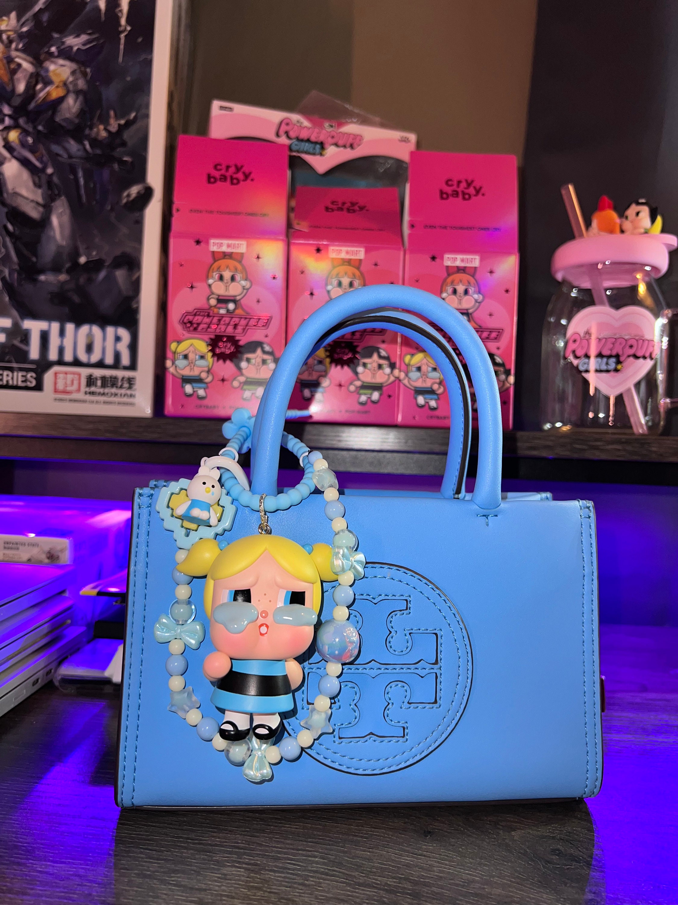 Bubbles Powerpuff Girls Keychain, Cute Custom Keychain, Cry Baby ...