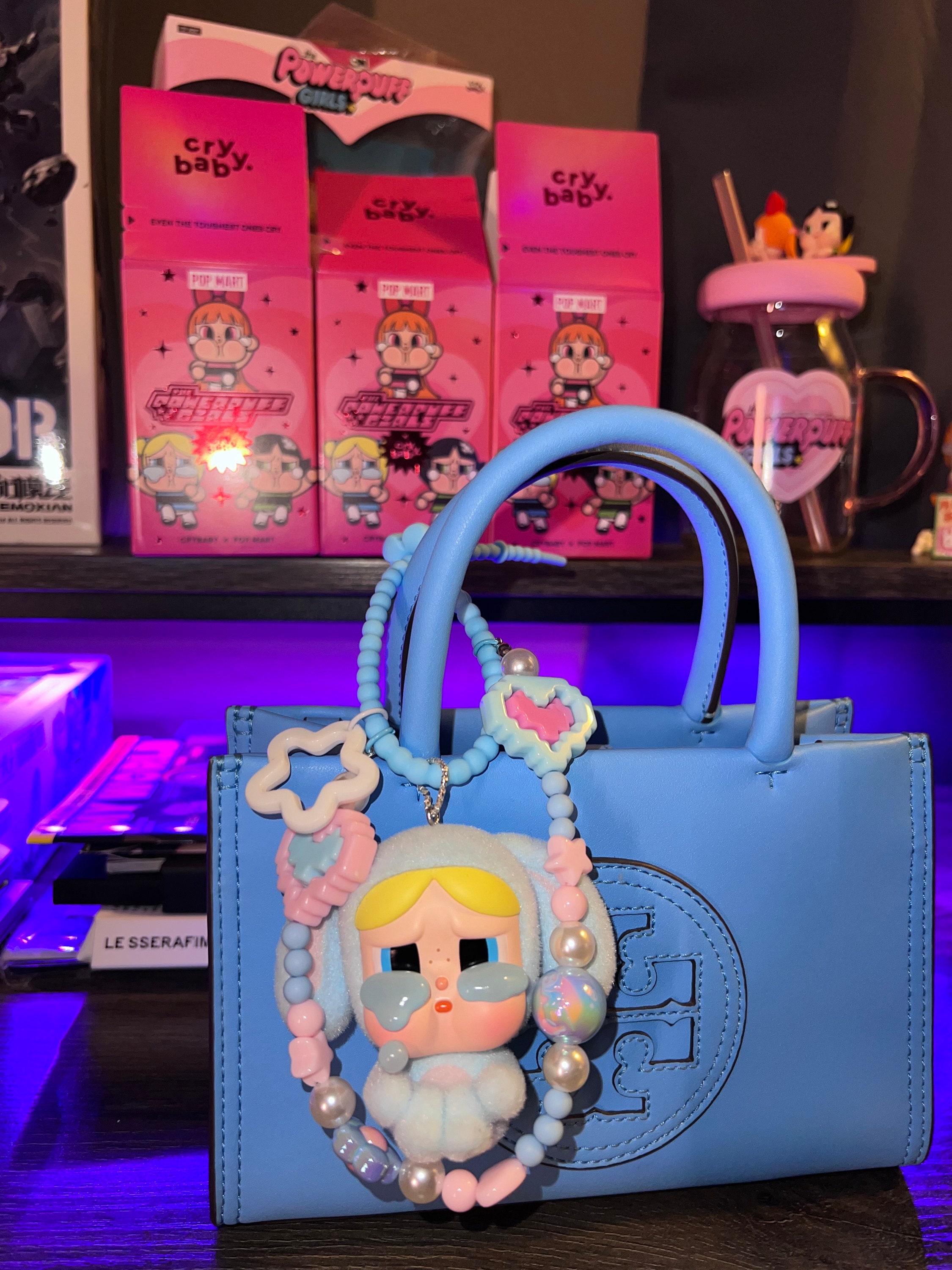 Bunny Bubbles Powerpuff Girls Keychain, Cute Custom Keychain, Cry Baby ...