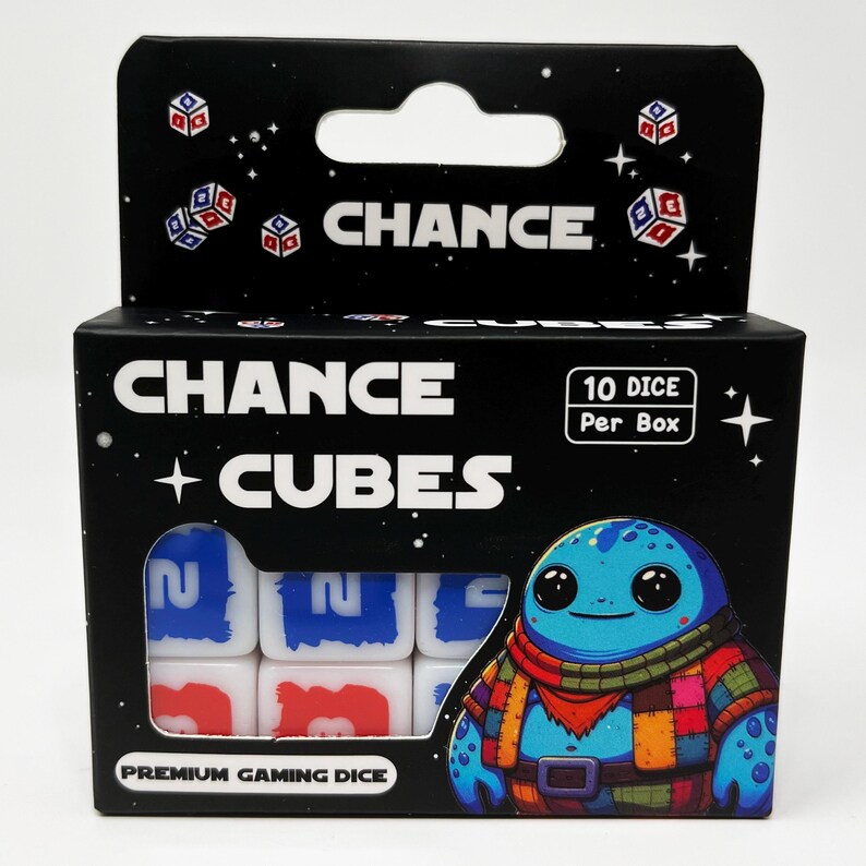 Chance Cubes D6 Dice Set of 10 Sci-fi Themed Dice for Star Wars Unlimited, Warhammer 40k, DND ...