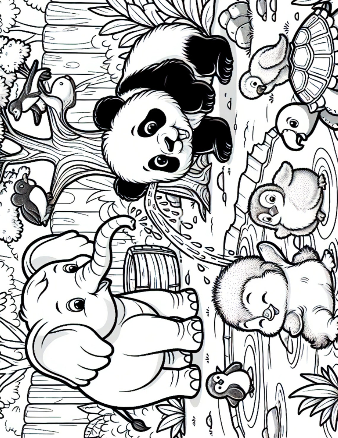 Summer Printable Coloring Pages for Kids Baby Animal Kids Coloring ...