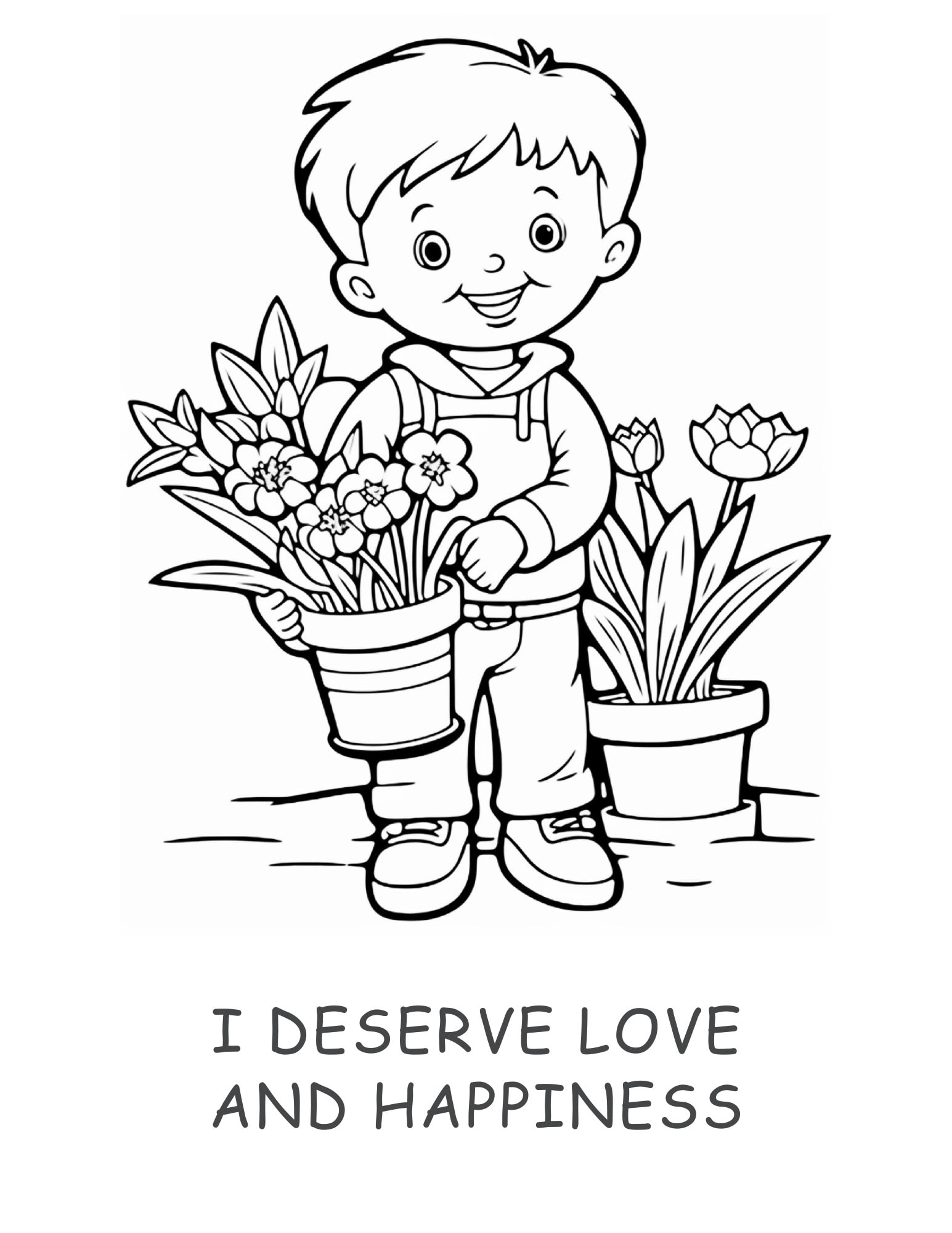 Printable Coloring Positive Affirmation Cards for Kids Printable ...