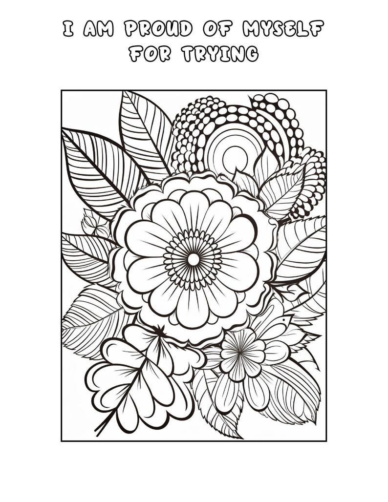 Kids Affirmation Coloring Pages, School Self Esteem Activities ...