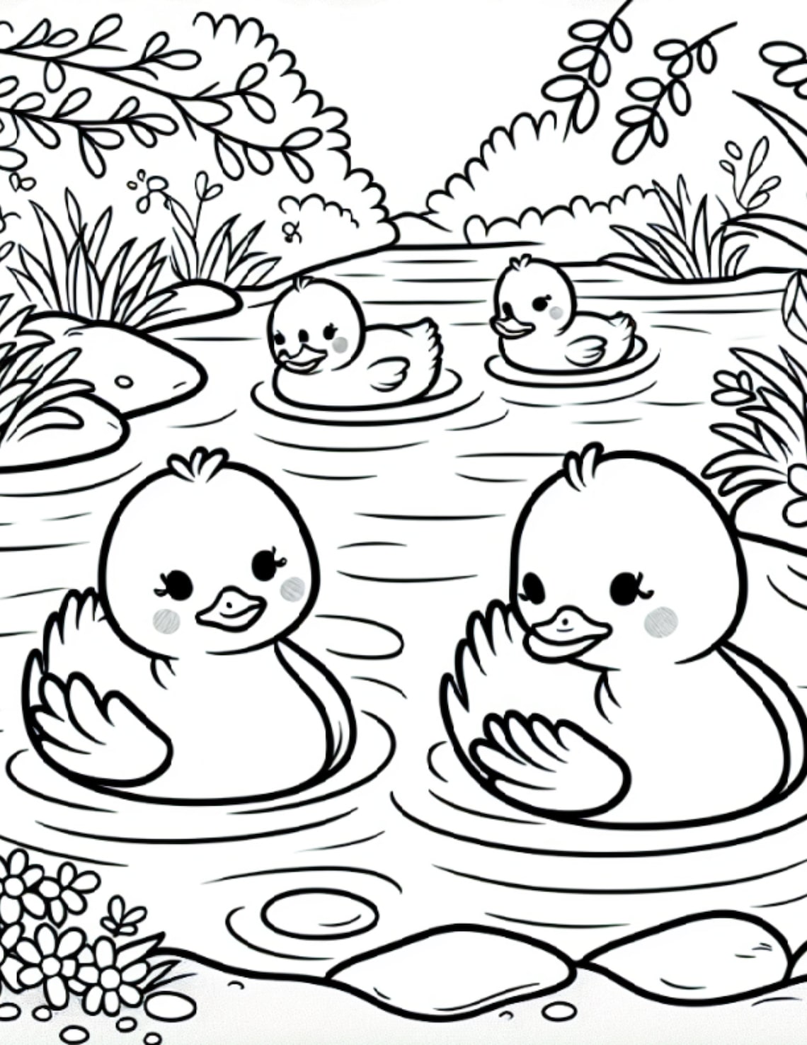 Summer Printable Coloring Pages for Kids Baby Animal Kids Coloring ...