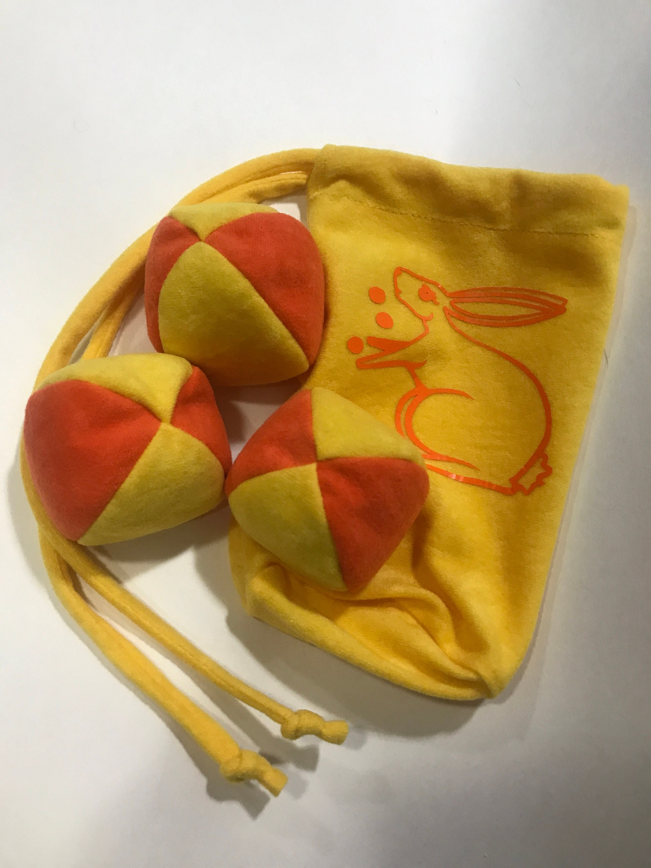 Toys & Games Toys Balls Orange and Pink Balls With Bag JUGGLING BALL ...