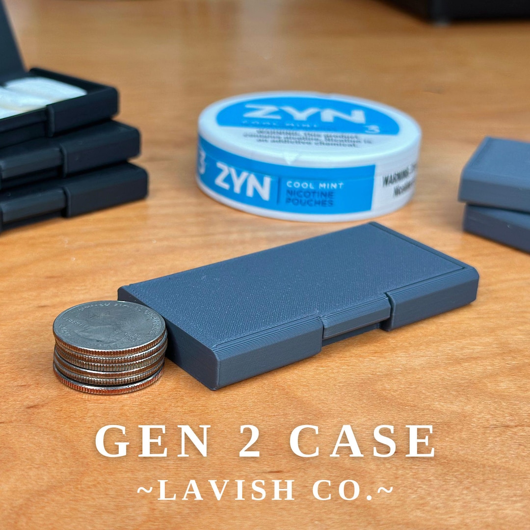 Personalized GEN 2 Slim ZYN Case durable & Discreet Zyn Pouch Holder ...