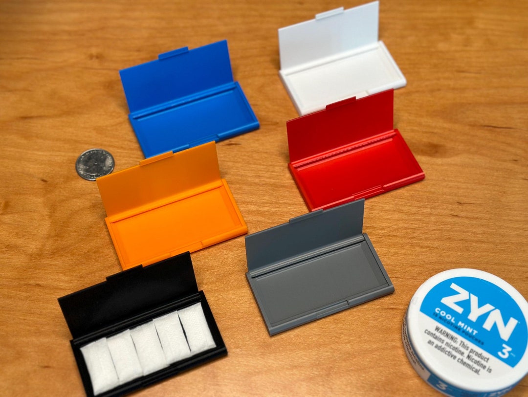 Slim Zyn Pouch Case 3d Printed Zyn Container Discreet Caffeine Pouch ...