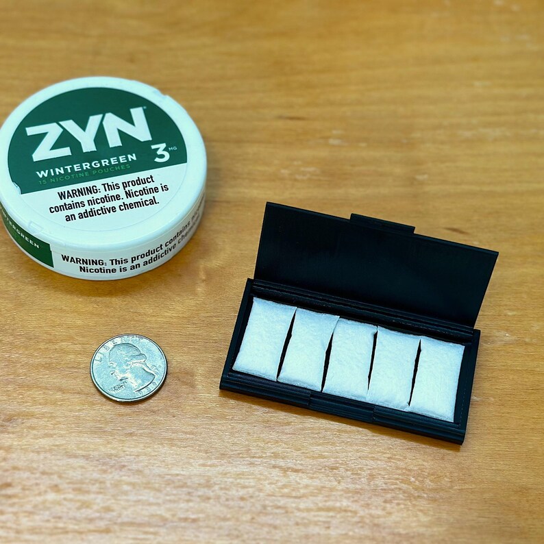 Custom Slim Zyn Pouch Case Personalized Name Customizable Discreet ...