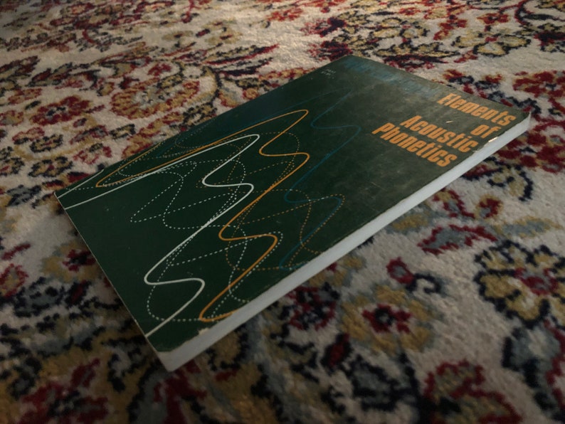 Elements of Acoustic Phonetics - Etsy