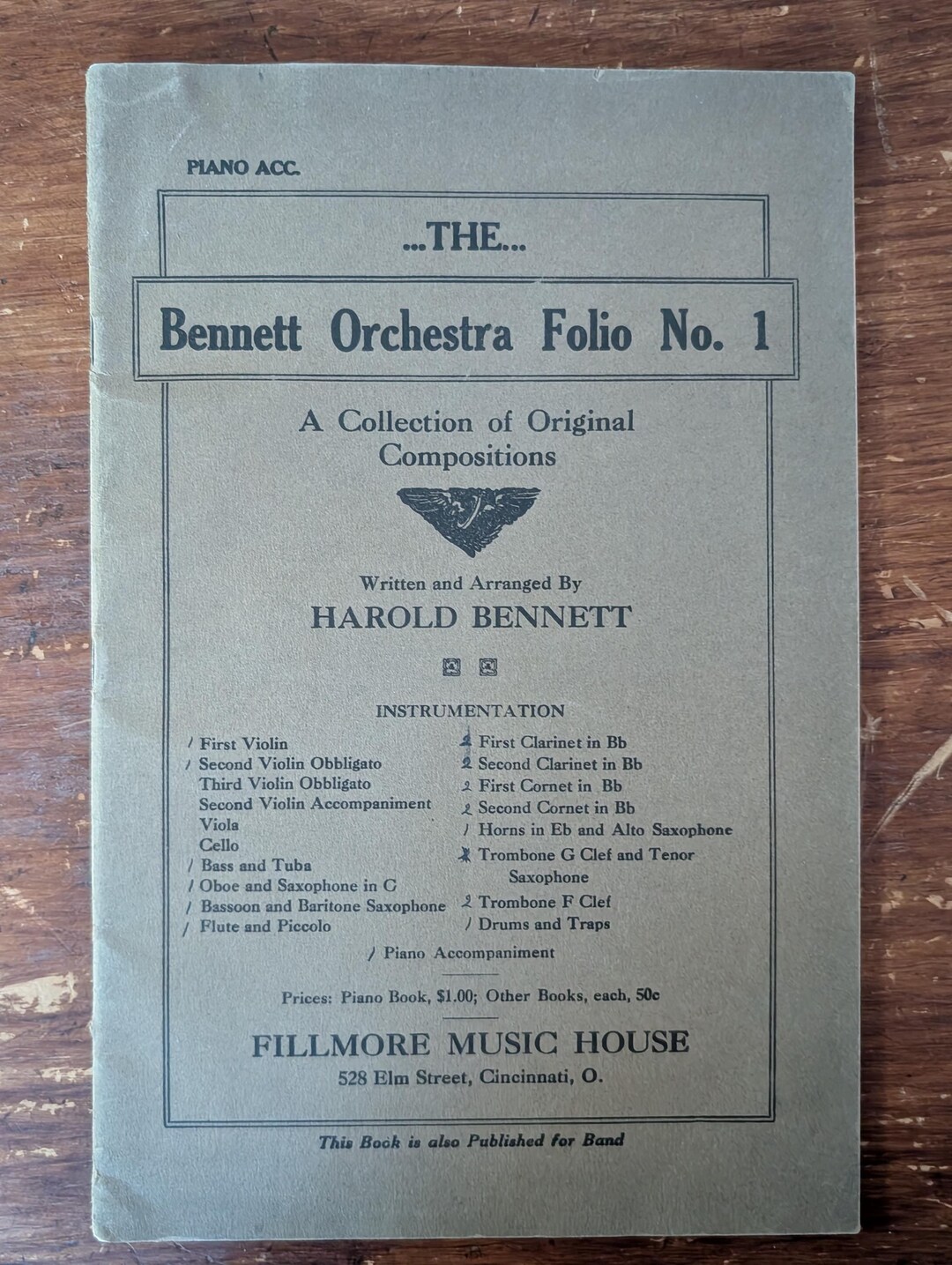 The Bennett Orchestra Folio No. 1 - Etsy