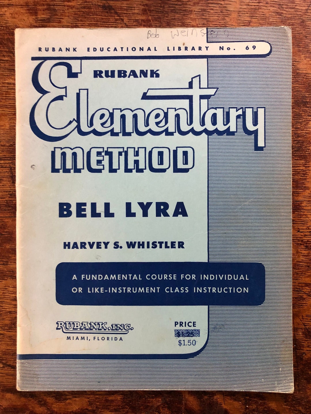 Rubank Elementary Method Bell Lyra - Etsy