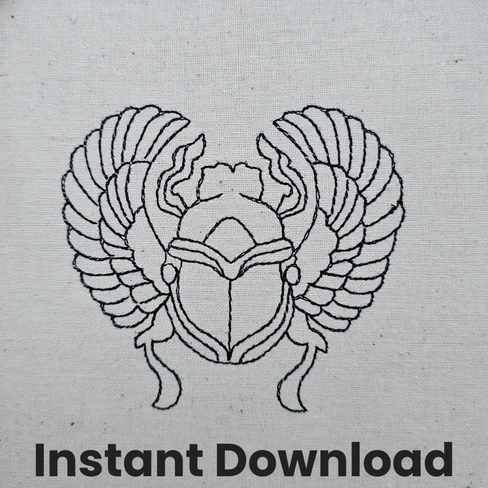 Scarab Beetle Embroidery Design | Machine Embroidery File | Egyptian ...