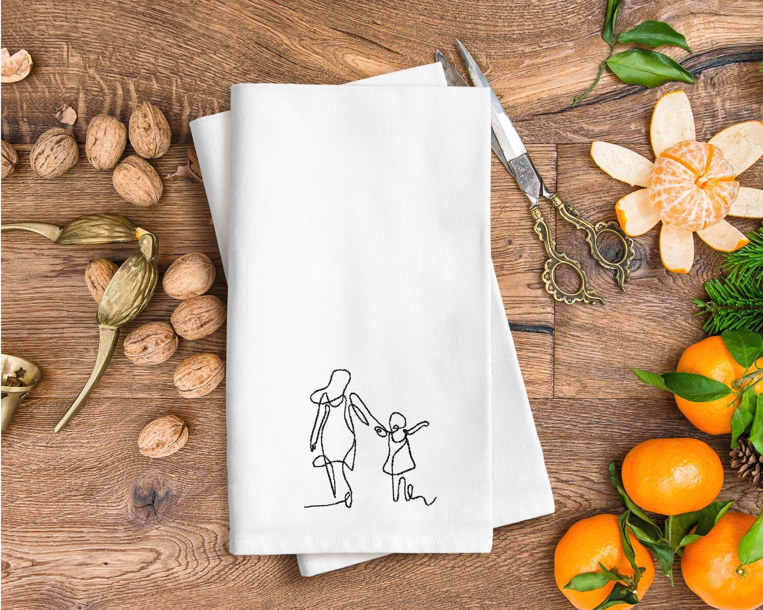 Mom and Daughter Embroidery Design | Machine Embroidery File | Family ...