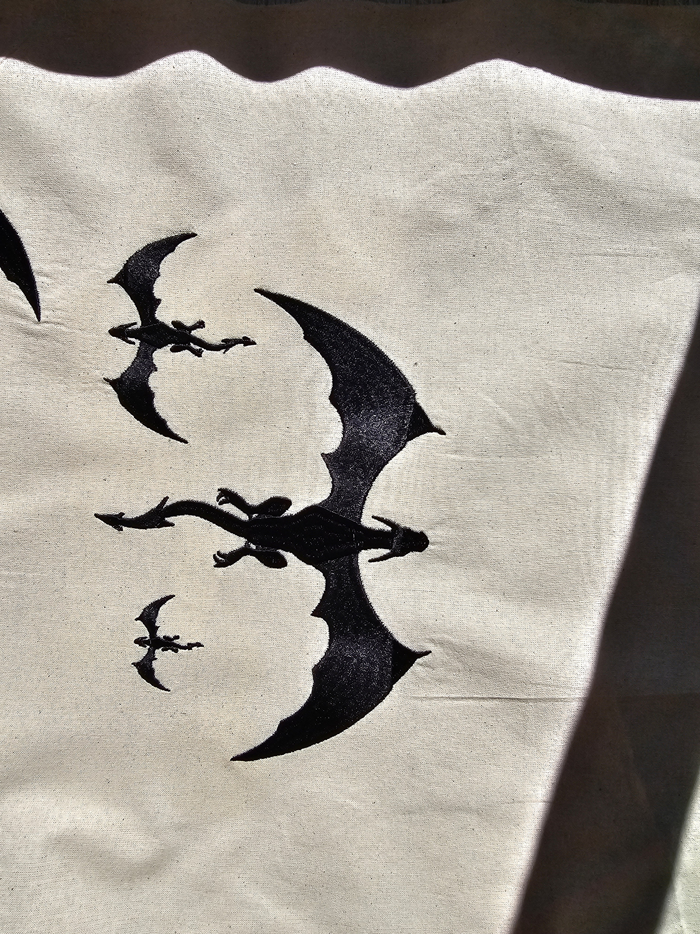 Dragon Shadow Machine Embroidery File, Digital Download 4 Sizes - Etsy