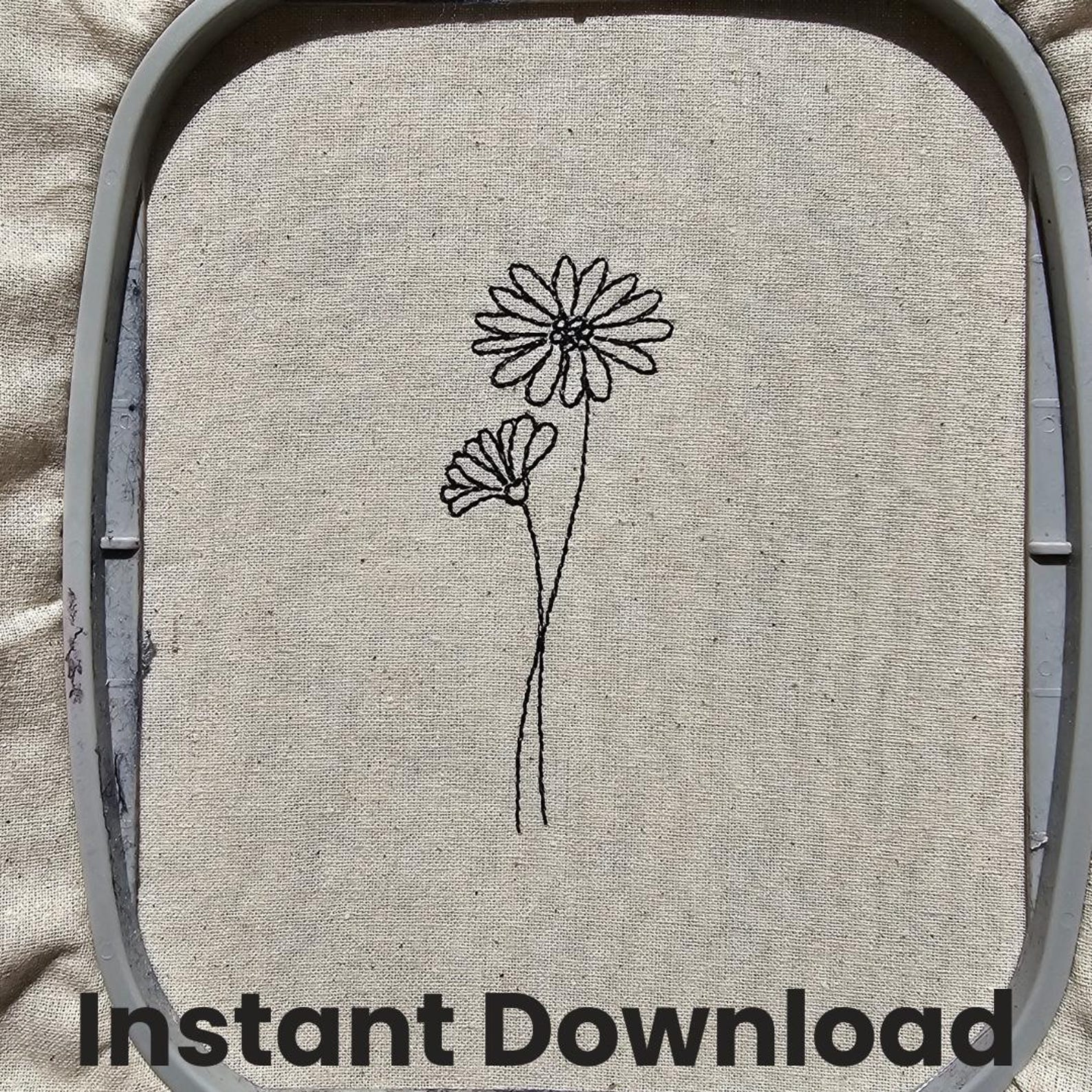 Daisy Flower Embroidery Design Machine Embroidery File Floral Design ...