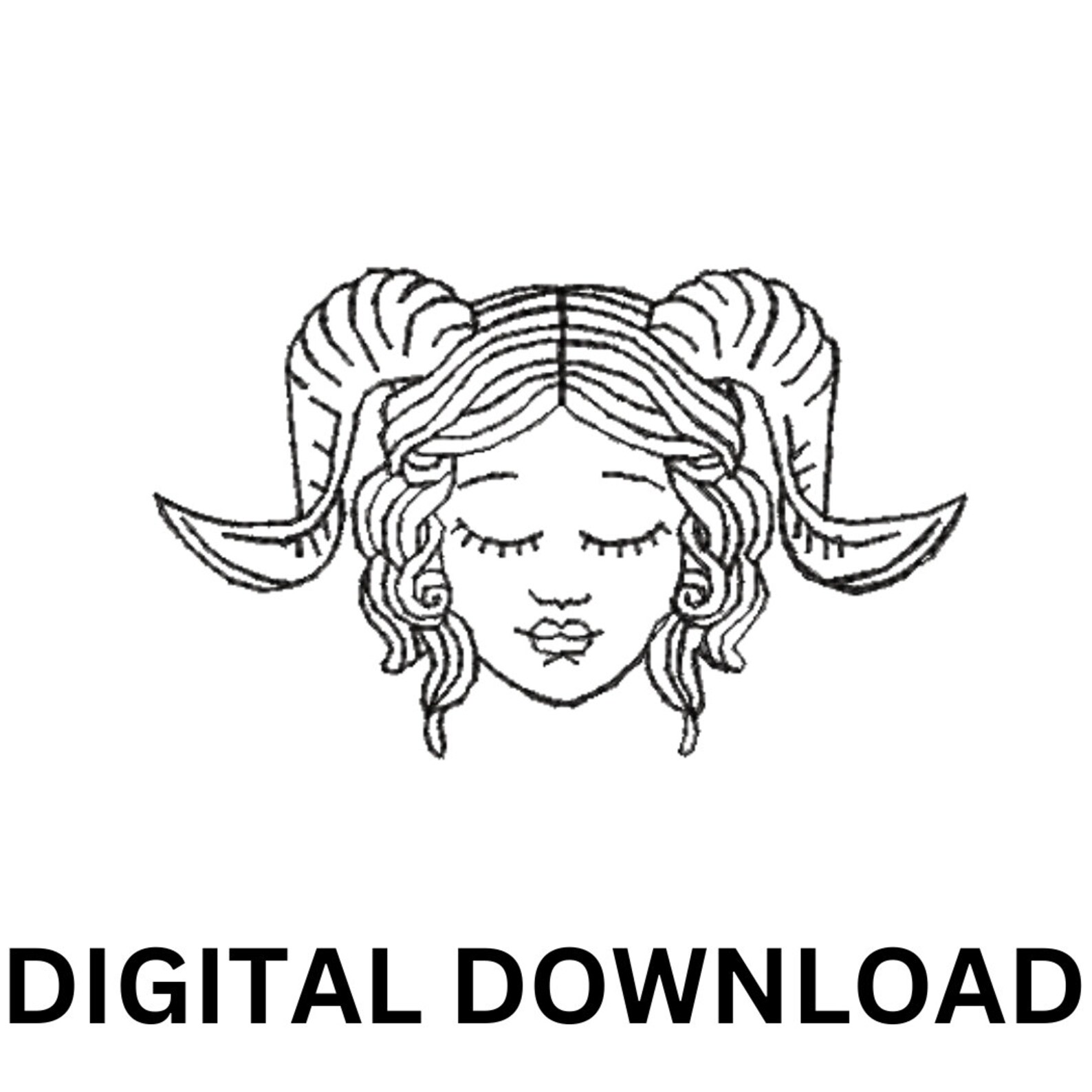 Mythology Embroidery Design | Machine Embroidery File | Satyr ...